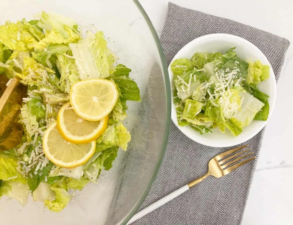 Viral Crunchy Lemon Parmesan Salad