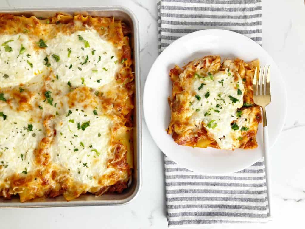 Sheet Pan Lasagna