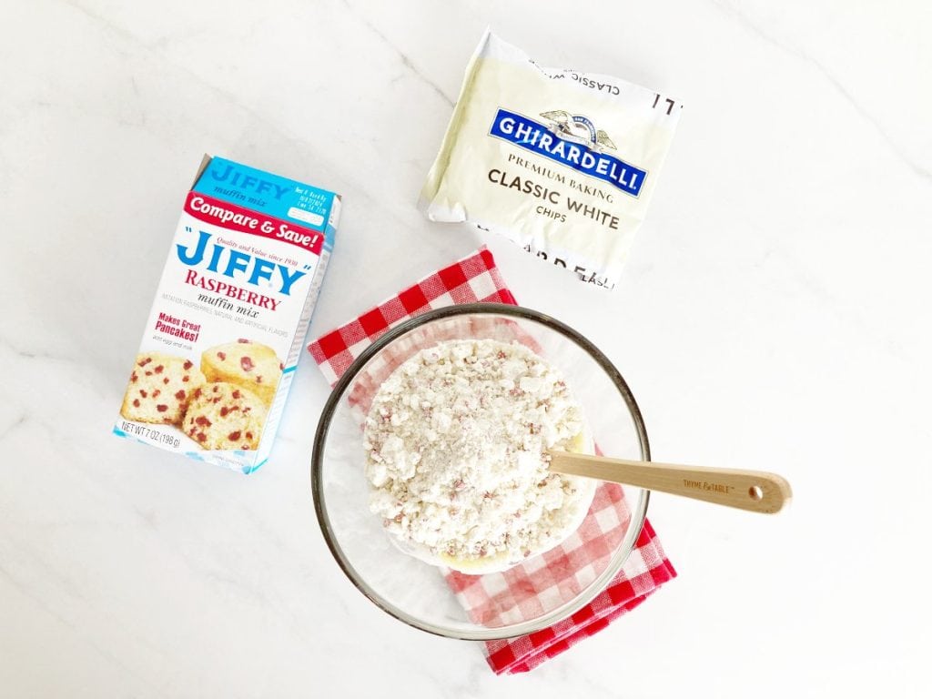 Raspberry Cheesecake Cookies With Jiffy Muffin Mix